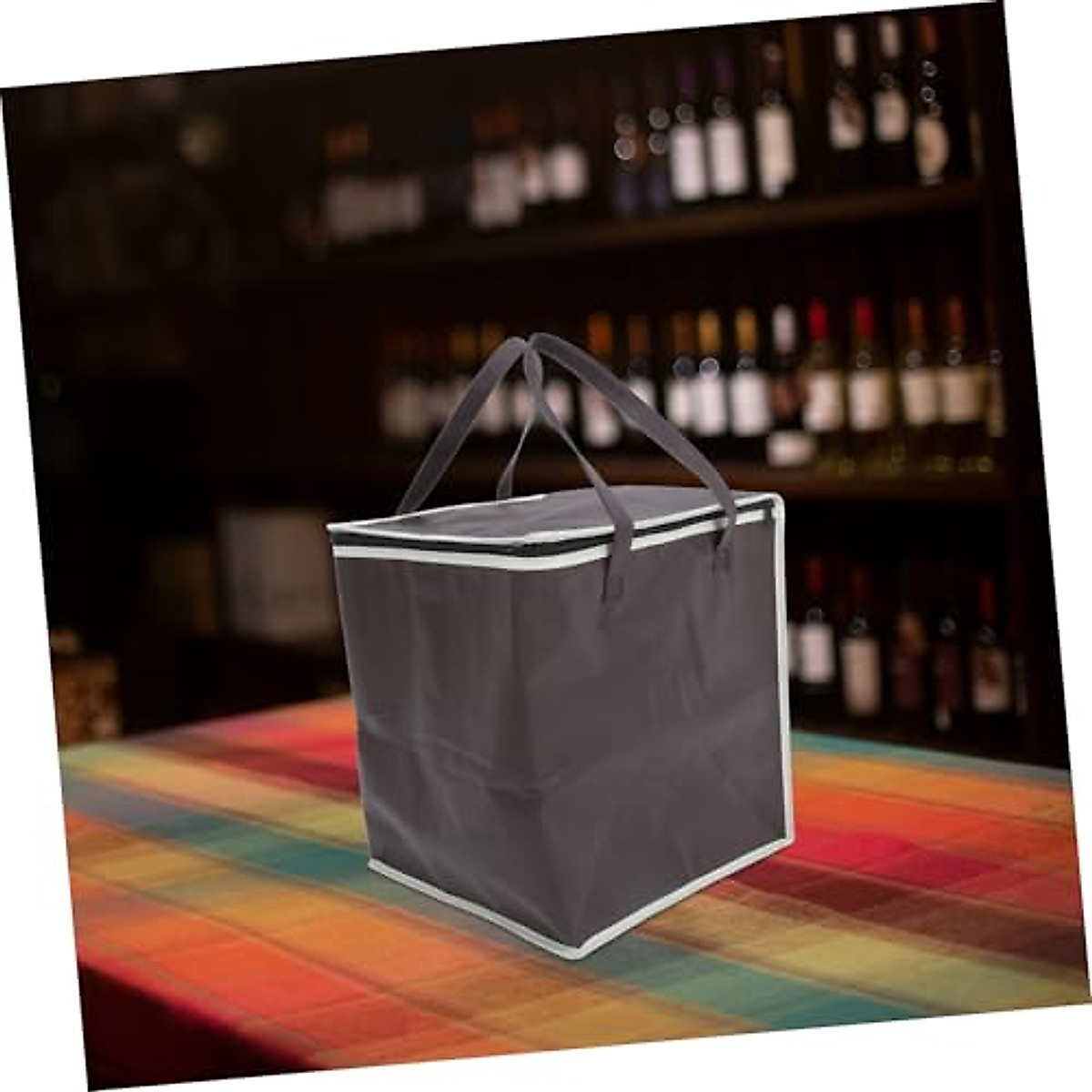SOLUSTRE Crock Insulated Bag Insulated Tote Bag Insulated Lunch Bag Pizza Insulated Bag Pizza Carrier Bag Grocery Shopping Bags Insulated Catering Bag Grocery Bags Insulated Cloth Coffee