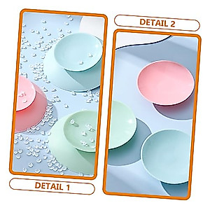 DOITOOL 3pcs Silicone Suction Plate Double Sided Suction Cups Silicone Utensil Rest Sucker Pads for Plate Silicone Grip Dish Suction Cup Plates Plate Bowl Fixing Pad Suction Pads