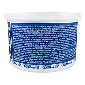 Wax Necessities Waxness Azulene Stripless Hard Wax Tin 14 Ounces