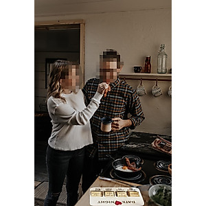 Date Night Dice Ideas - Wooden Dice Couples Gifts - Bridal Shower Christmas Anniversary Wedding Gift for Boyfriend Husband