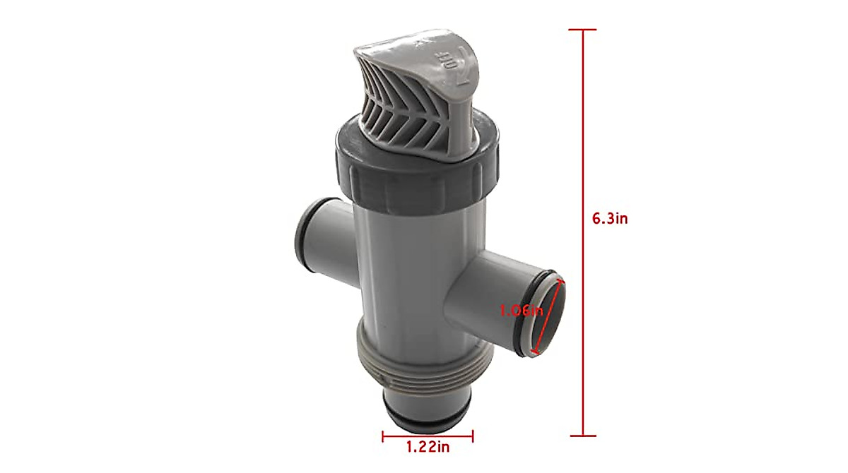 11872 Dual Split Hose Plunger Valve for Pool Pumps | Easy Maintenance