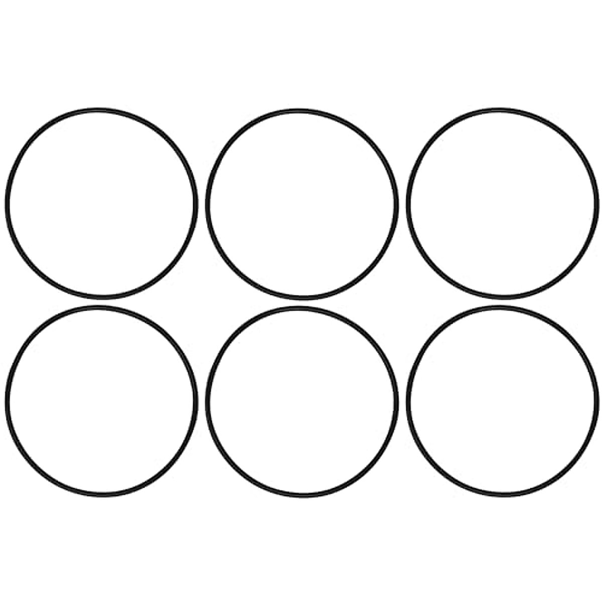 AppliaFit O-Rings Compatible with GE KWGE25RG & WS03X10038 for GE 2.5 Inch Water Filter Housing Models GXWH01C, GXWH08C, GXWH04F, GXWH20F, GXWH20S, GXRM10, GXRM10G, GXRM10RBL & GX1S01R (6-Pack)