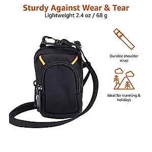 Amazon Basics Medium Point and Shoot Camera Case - 5 x 3 x 2 Inches, Black