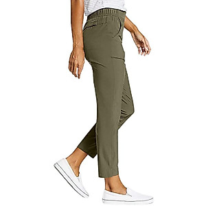 Eddie Bauer Women's Ladies' Departure Ankle Pants,(Dk Thyme,-X-Large)
