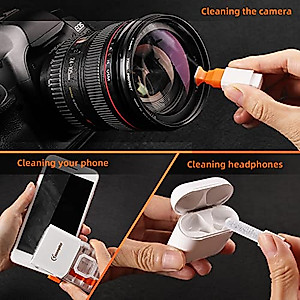 Laptop Screen Keyboard Cleaner Kit, Electronics Cleaning Tool for MacBook iPad iPhone Pro, Brush Tool for Tablet, Computer, PC Monitor,TV Camera Lens with 2ml Mist Spray New Compact with Patent