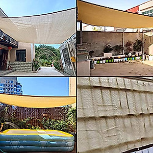 Junkogo Shade Cloth 40% 10x15ft Sun Shade Lightweight Mesh Netting Cover for Pergola, Garden, Outdoor, Patio, Deck, Backyard