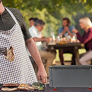 Happyyami Grill Barbecue Tool for Outdoor Small BBQ Outdoor Barbecue Tool Useful Barbecue Tool Folding Barbecue Portable Camping Stove BBQ Supply BBQ Tool BBQ net ferroalloy Foldable Travel