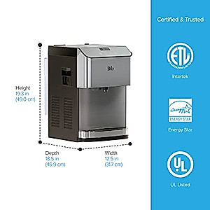 Brio 700 Series Moderna 3-Stage Touch-Less Countertop Bottle-Less POU Tri-Temperature Digital Water Cooler Dispenser