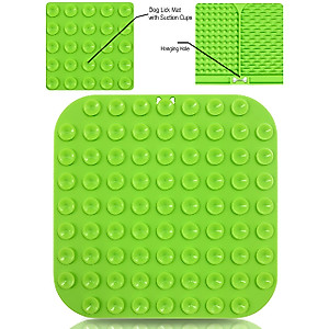 Jiafet Licking Mats Lick Mat for Dogs and Cats with Suction Cups for Anxiety Relief, Cat Treats Food Mat Slow Feeder Dog Bowls, Pet Supplies for Interactive Dog Toys Pads for Boredom and Stimulating