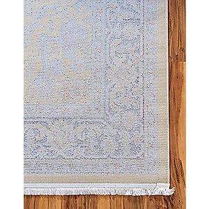 Unique Loom Baracoa Collection Area Rug - Prado (5' 5" x 8' Rectangle, Yellow/ Ivory)