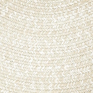 Superior Reversible Braided Indoor/Outdoor Area Rug, 4' x 6', Cream-White