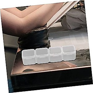 EXCEART 8 pcs Bead Plastic Nail DIY Dividers Compartment Diamond with Art Container Organizer Craft Lids Fishing Grids Embroidery Transparent Diamonds Adjustable Jewelry Storage Cases