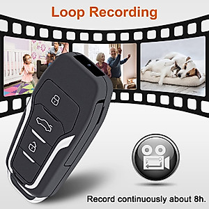128GB Hidden Video Camera,1080P Portable Spy Camera Mini Covert Nanny Video Surveillance Camera with Motion Detection for Home, Office