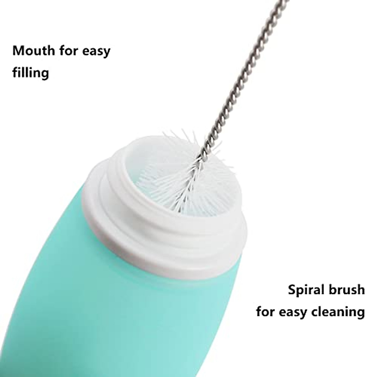 Timiuu Squeeze Salad Dressing Bottles with Hook | Portable Sauce Condiment Containers | 3 OZ, Set of 3 | Food-grade Silicone, BPA Free