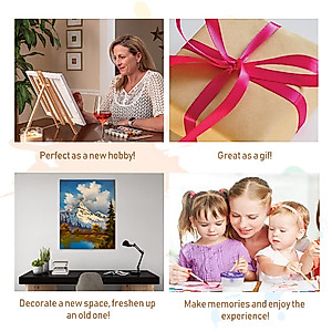 Amphol Paint by Number for Adults, Acrylic Easy Paint by Numbers for Adults Beginner, DIY Painting by Numbers for Gift Home Wall Decor 16”W x 20”L