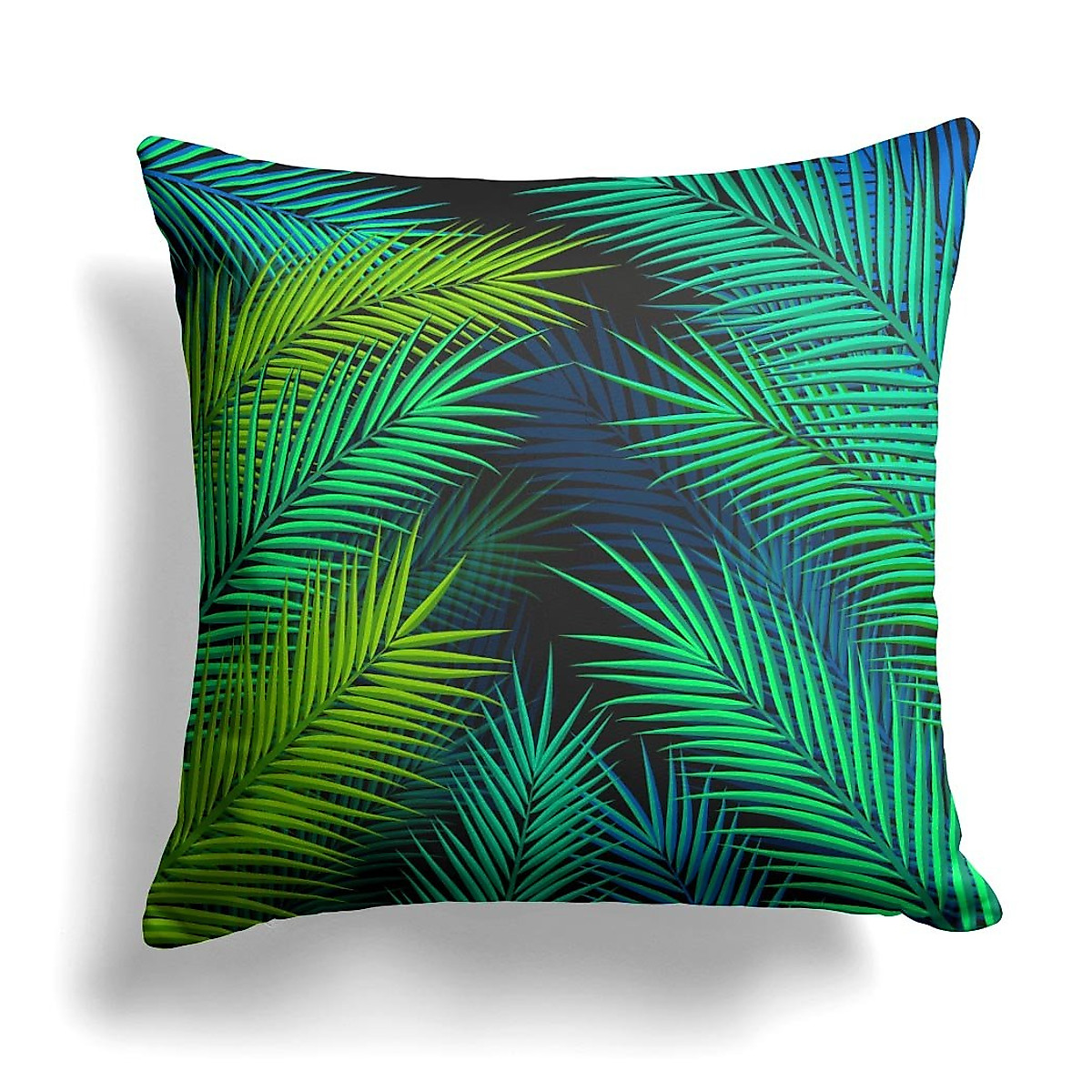 iiRov Summer Design Ink-Fuzed Decorative Throw Pillow - Retro Summer Jungle v1