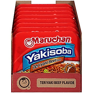 Maruchan Yakisoba Teriyaki Beef, 4.00 Oz, Pack of 8