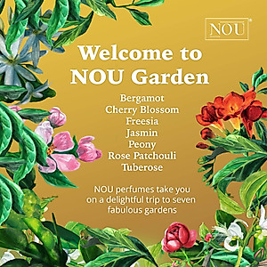 NOU Jasminum Floral Perfume with Sweet Fruity Notes Natural Perfume for Women with Essential Oils Fresh Smelling 1.7 fl oz EDP