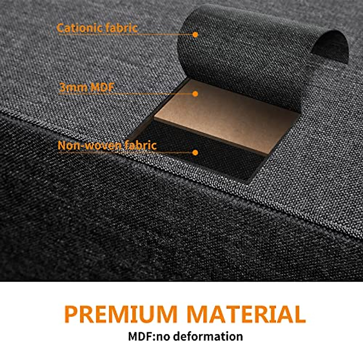 REAHOME 10 Drawer Dresser for Bedroom Fabric Storage Tower Wide Black Dresser with Wood Top Sturdy Steel Frame Storage Organizer Unit for Living Room Hallway Entryway Closets Nursery (Black Grey)