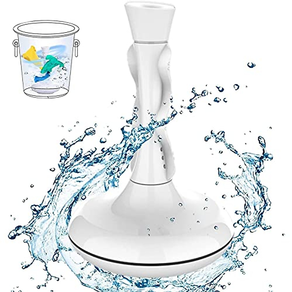 Portable Washer ，USB Mini Washing Machine ，High-Power Turbine Washing， For Travel Business Trip Or College Rooms，Apartment, Camping, Dorms and RV (white)