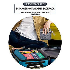 ZOMAKE 25L Ultra Lightweight Packable Backpack - Foldable Hiking Backpacks Water Resistant Small Folding Daypack for Travel(Black)