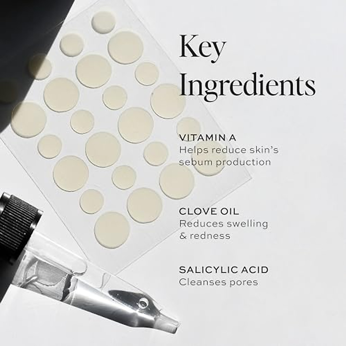 DIME Beauty Power Patch, 48 Count - Hydrocolloid Pimple Patches, Zit Spot Blemish Aid with Salicylic Acid, Vitamin A, and Clove Oil