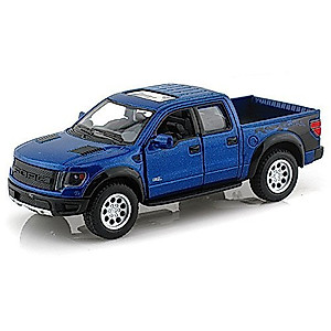 KiNSMART 2013 Ford F-150 SVT Raptor Supercrew Blue 1:46 Scale 5" Die Cast Metal Model Toy