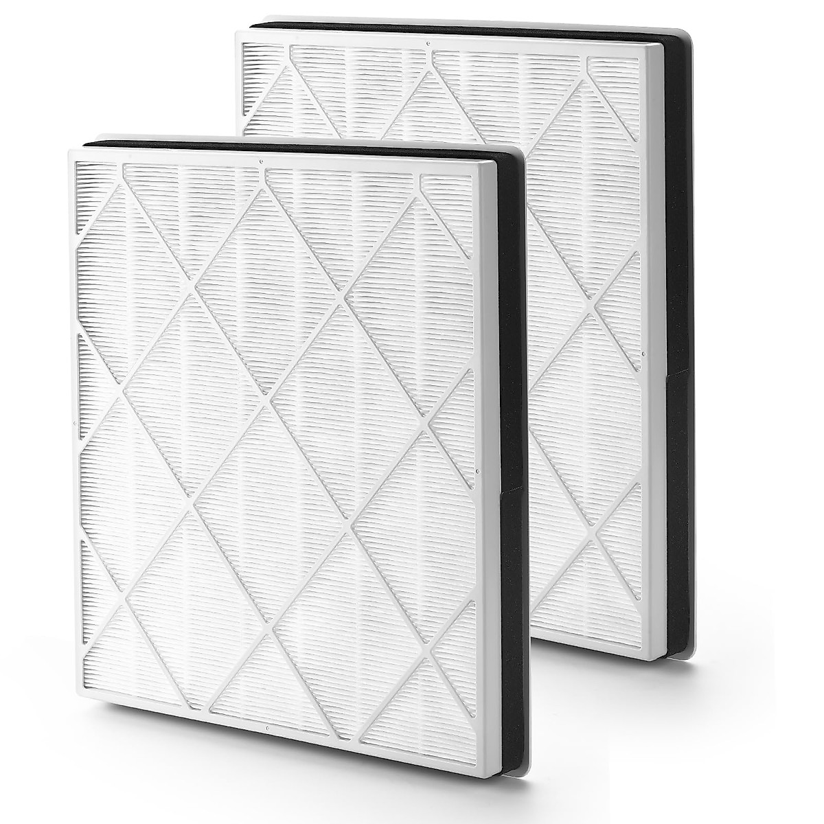 2-Pack HE401 Filter for Shark Air Purifier 4 - Replacement HEPA H13 Filter, Compatible with HE401, HE402, HE405, HE400, UA415 Models - Part Numbers HE4FKPET, HE4FKBAS, HE4FKPRO, 100356-chn-1