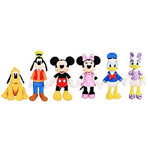 Disney Junior Mickey Mouse Bean Plush Pluto, Stuffed Animals, Dog, Kids Toys for Ages 2 Up by Just Play