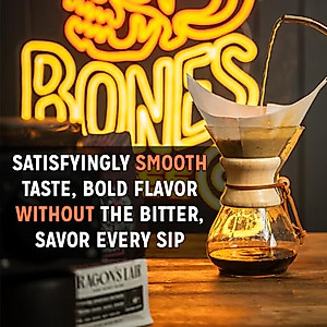 Bones Coffee Company Brownie from Beyond Ground Coffee Beans, Caramel Brownie Flavor, Low Acid Coffee, Made with Arabica Coffee Beans, Medium Roast Coffee Inspired by Disney's Haunted Mansion (12 oz)