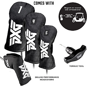 PXG 0211Z Golf Clubs - 10 Club Complete Golf Club Set with Irons, Driver, Fairway, Hybrid, and Putter with Graphite Shafts