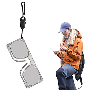 Fly Fishing Magnifying Glasses - Easy to tie/Change The Fly, Standing in The River, with Magnifier Reading Glasses. Featuring Clip-on Nose, Clips Release and One-Handed Use. Hippo Outdoor 8290