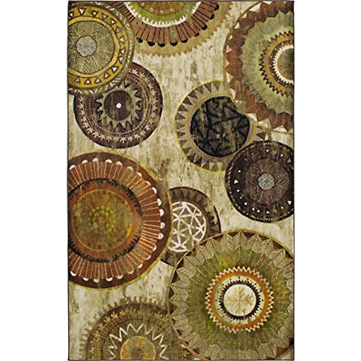 Mohawk Home Inspired India Light Medallion Area Rug (5'x7')