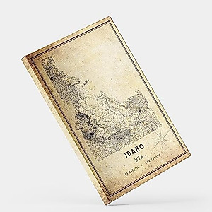 Idaho Map Print Idaho Map USA Map Art Idaho City Road Map Poster Vintage Gift Map