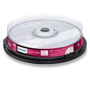Philips DVD + RW 4.7GB 4X Data/120min 10er Spindel