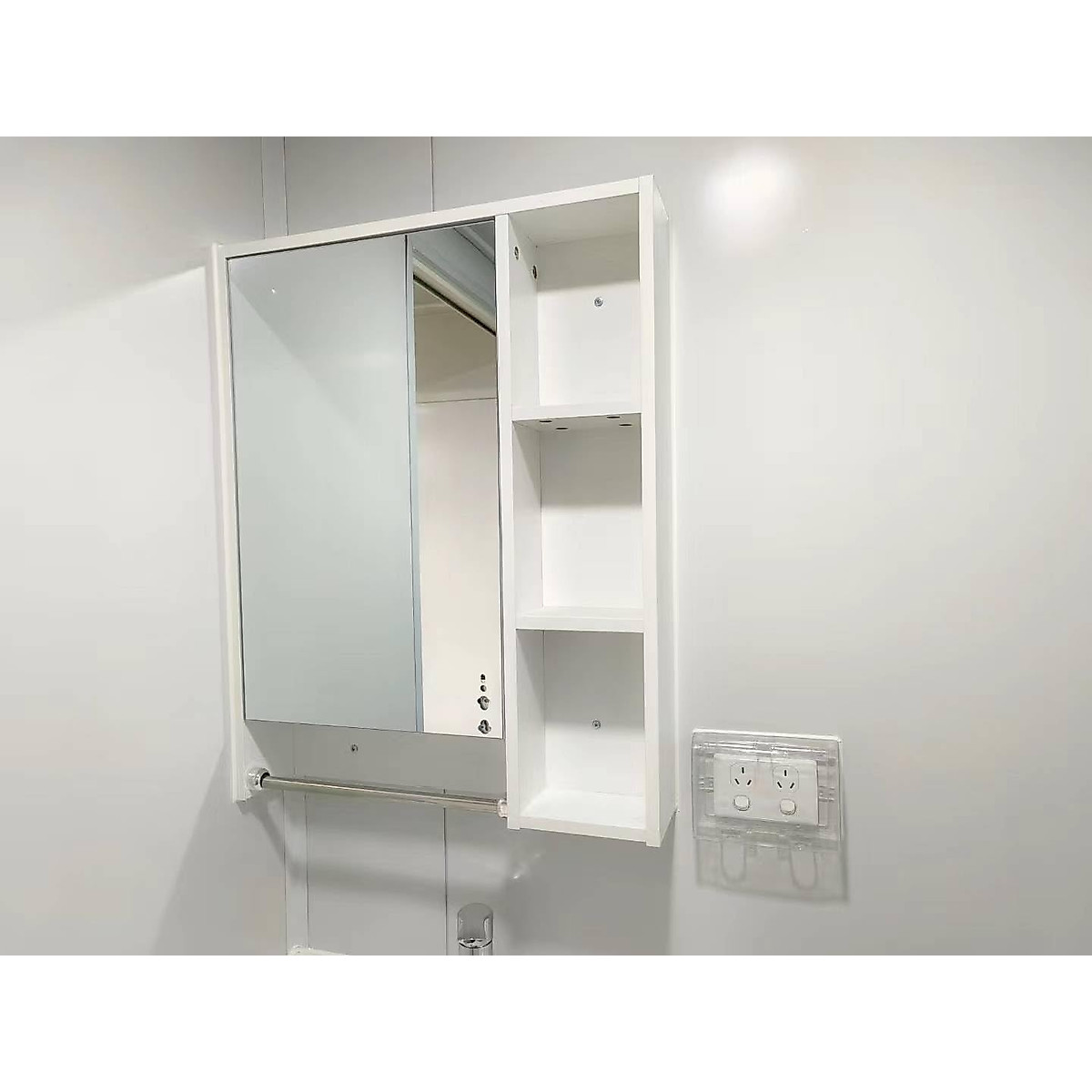 20FT*40FT Mobile Prefab Expendable Plastic Shed Tiny House, Outdoor Shed Tiny House,Modren Lockable Door and Vindeows, Villa, Office, Warehouse,(with Restroom and Kitchen)