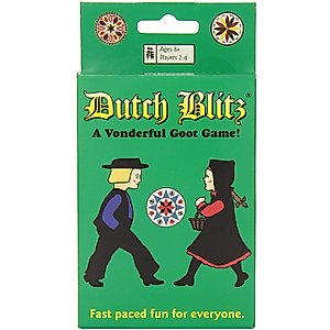 Dutch Blitz - Fast Paced Card Game for 2-4 Players Ages 8+, 160 Cards, Easy to Learn