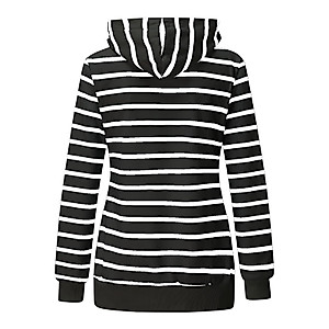 Aniywn Women's Zip Up Hoodie Turtleneck Printing Sweatshirt Slim Fit Hoodie Jacket Autumn Long Sleeve Outwear Coat