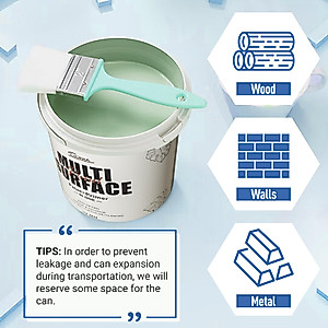 CIONIA All-Purpose Paint, 5 Oz - Furniture and Cabinet Paint for Interior/Exterior - No Sanding, Quick Drying - Water Based Multi Surface Paint for Wood, Walls, Metal, and More - White (Trial Size)