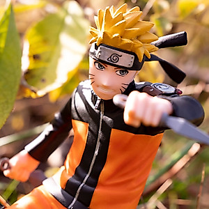 ABYSTYLE Studio Naruto Uzumaki SFC Figure010 Collection 6.5" Tall. Collectible Figure Holding 2 Kunais Anime Manga Statue Great for Gift and Fan Collectors