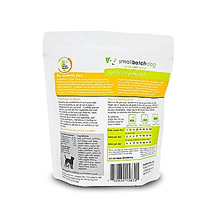 Smallbatch Pets Freeze-Dried Premium Raw Food Diet for Dogs, Pork Recipe, 14 oz, Made in The USA, Organic Produce, Humanely Raised Meat, Hydrate and Serve Patties, Single Source Protein, Healthy