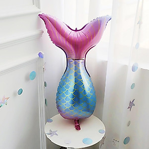 Mermaid Party Balloon Arch Kit, 154Pcs Green Purple Little Mermaid Party Decorations Balloon Garland, Under the Sea Summer Birthday Party Supplies