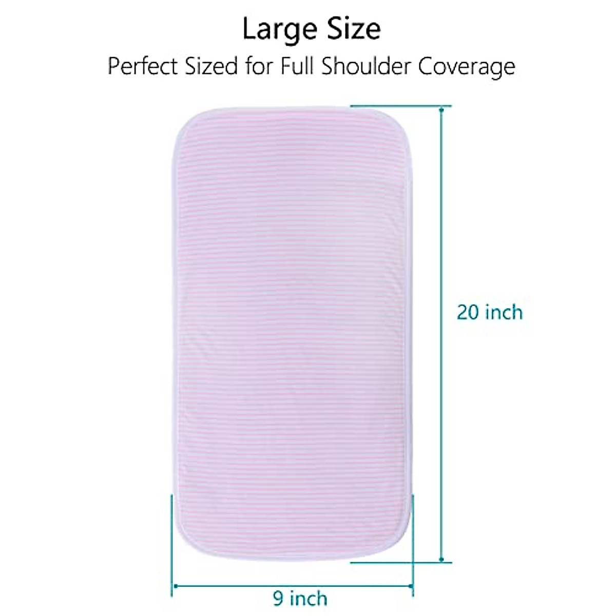 Hakochia Burp Cloths for Baby Girls Organic Cotton Large Burp Clothes Extra Absorbent Soft Burping Rags Spit Up Cloth Sets for Newborns 8 Pack