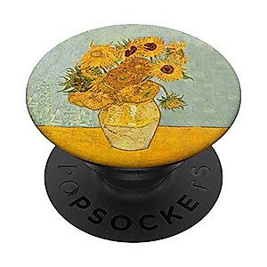 Van Gogh Sunflowers Modern Art Painting PopSockets Swappable PopGrip