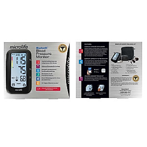 Costco Microlife Bluetooth Upper Arm Blood Pressure Monitor with Irregular Heartbeat Detection Bluetooth Connectivity and Free Microlife Health App