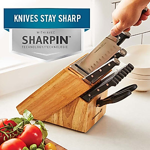 Calphalon Kitchen Knife Set with Self-Sharpening Block