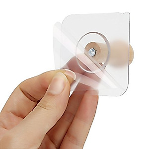 RONRI Wall Hooks, 12 Pack Self Adhesive Hooks Wooden Coat Hooks Wall Mounted Rustic Hooks, for Bathroom Bedroom Kitchen Towel Key Robe Utensil Hat, Home and Office