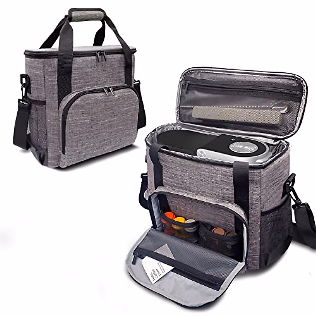 CHELVVG Coffee Maker Travel Carrying Bag Compatible with Keurig K-Mini or K-Mini Plus, Single Serve Coffee Brewer Waterproof Portable Storage Bag with Extra Pockets (Bag Only)