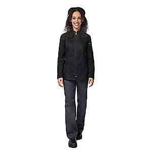 Chef Works Women's Nepal Chef Coat, Black, XX-Large