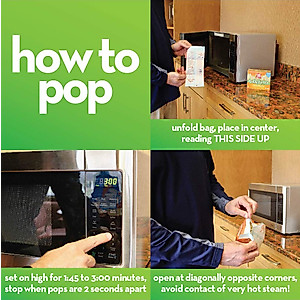 Jolly Time Healthy Pop Microwave Popcorn, Low Fat Gluten Free Non-GMO (Healthy Pop 100's - Butter & Sea Salt, 1.2 Ounce (Pack of 30))